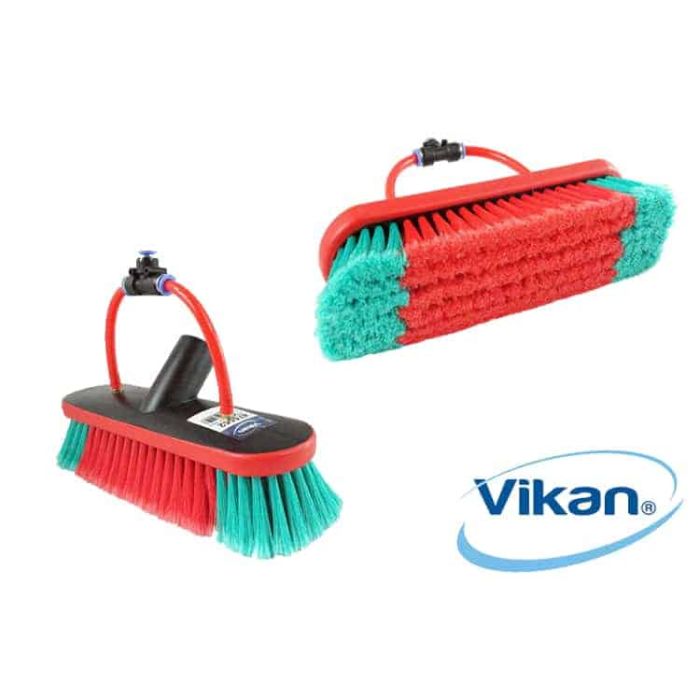 Vikan Soft Flocked Brush 2 Pencil Jets 10” - Window Cleaning Supplies
