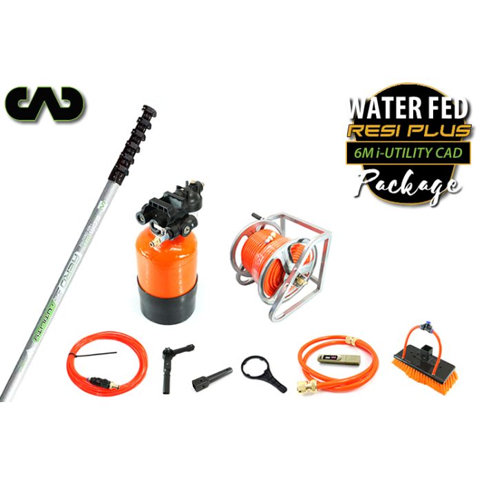 Complete Water Fed Cleaning Package with 6.0m–9.0m Fibreglass Pole